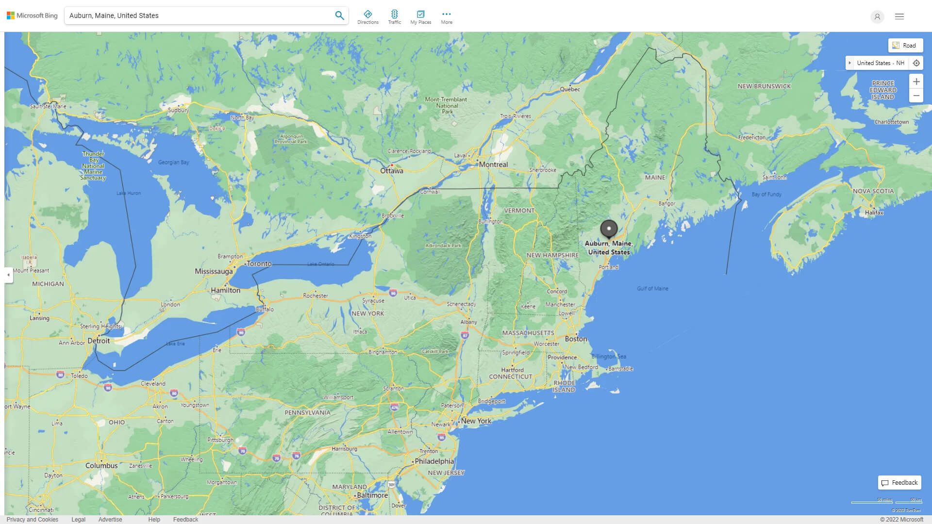 Auburn, Maine Map