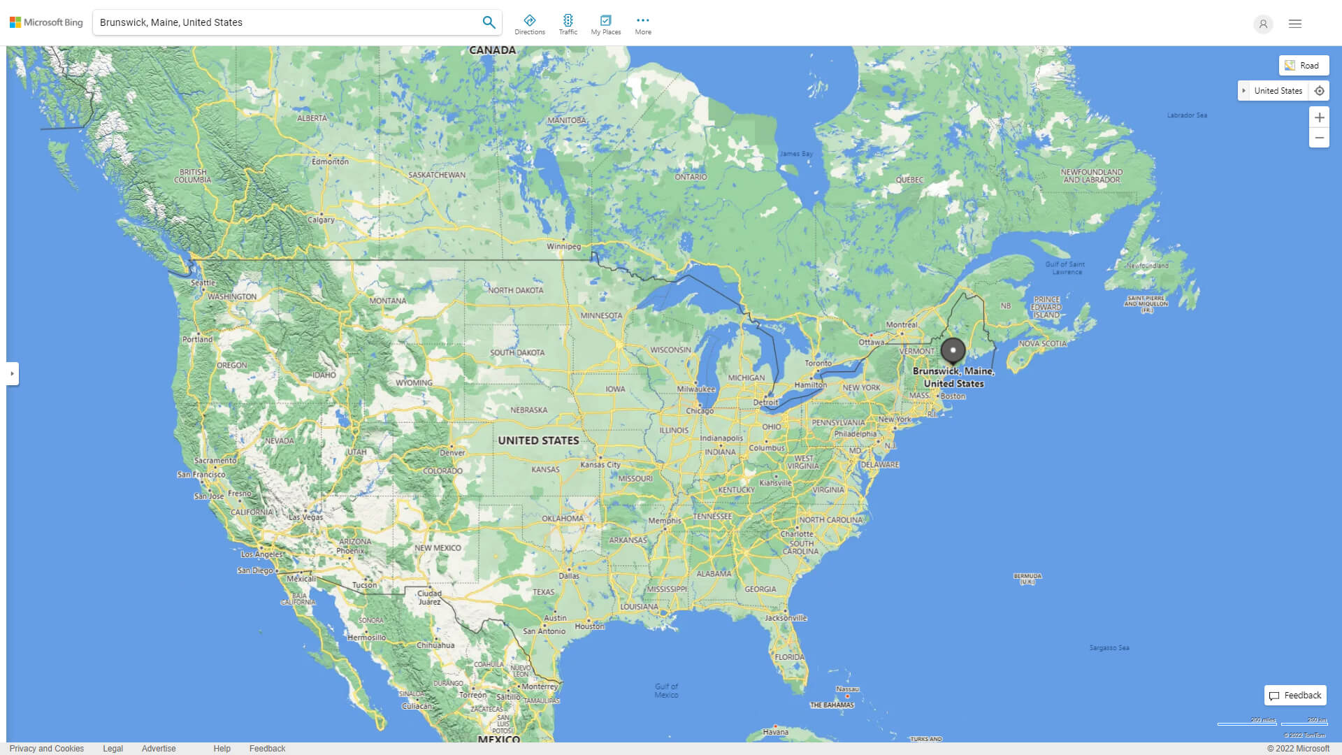 Brunswick, Maine Map