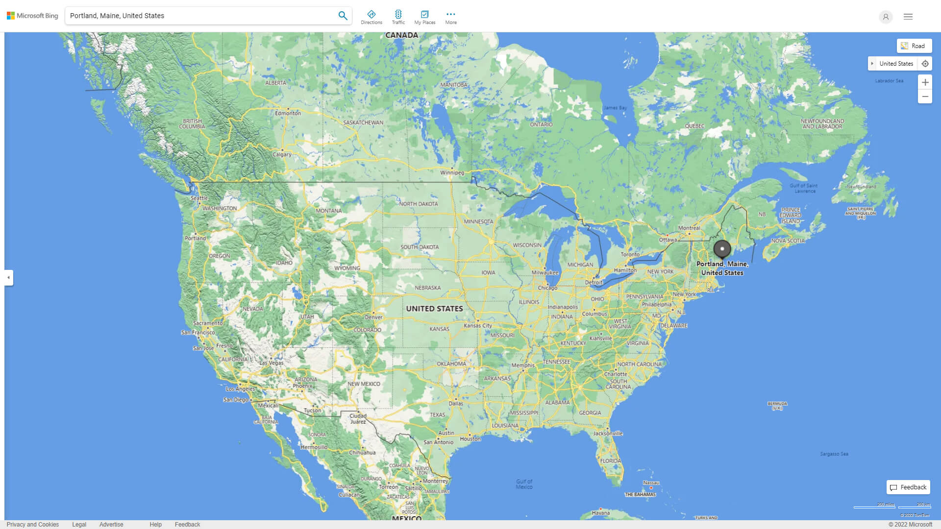 Portland Maine Map - United States