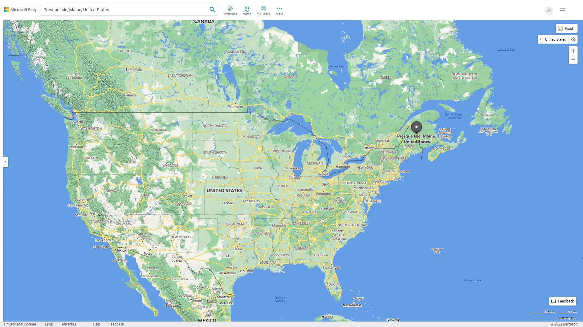 Presque Isle, Maine Map