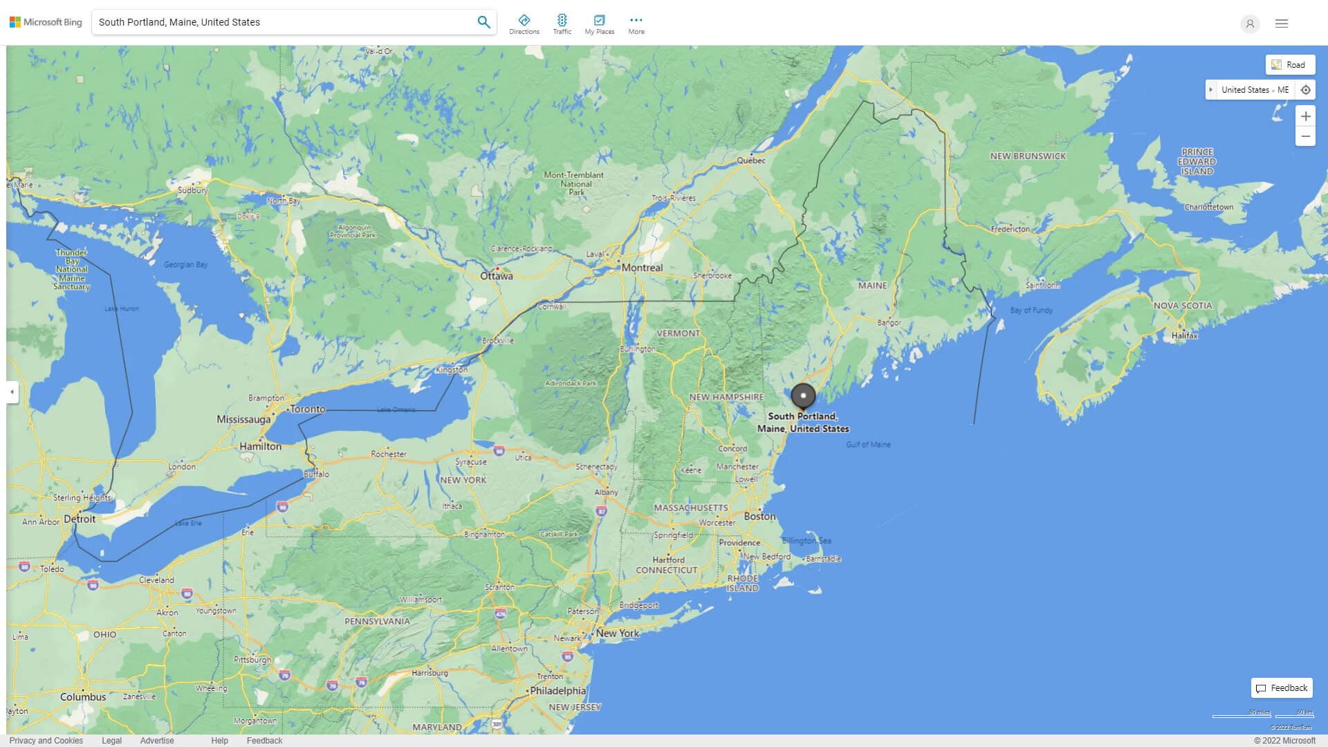 South Portland, Maine Map