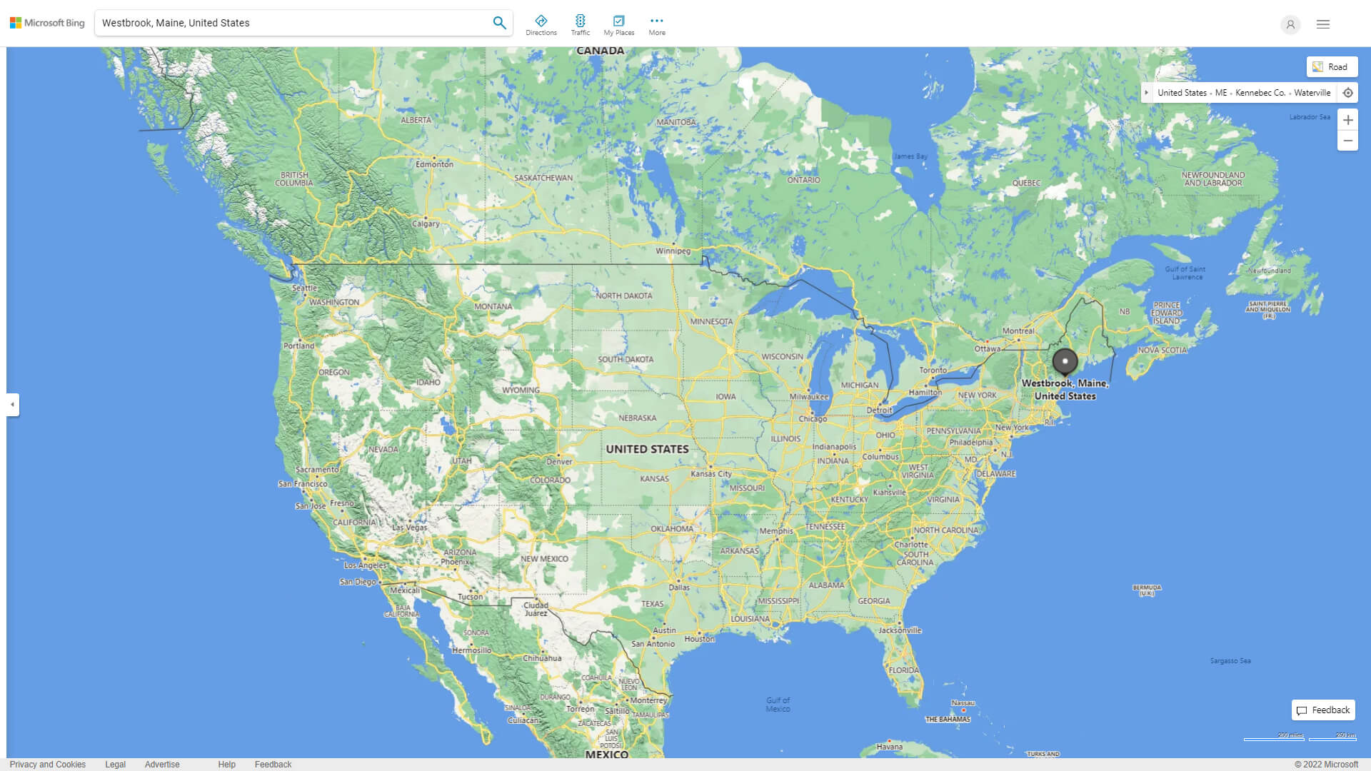 Westbrook, Maine Map