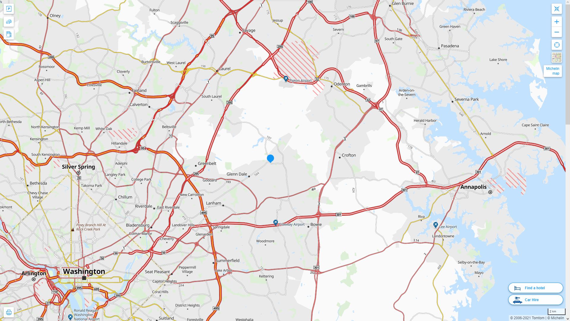 Bowie Maryland Map - United States