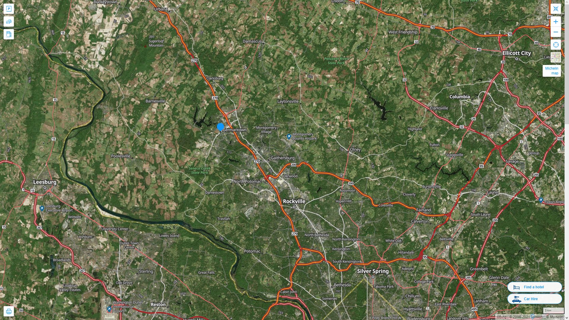 Germantown, Maryland Map