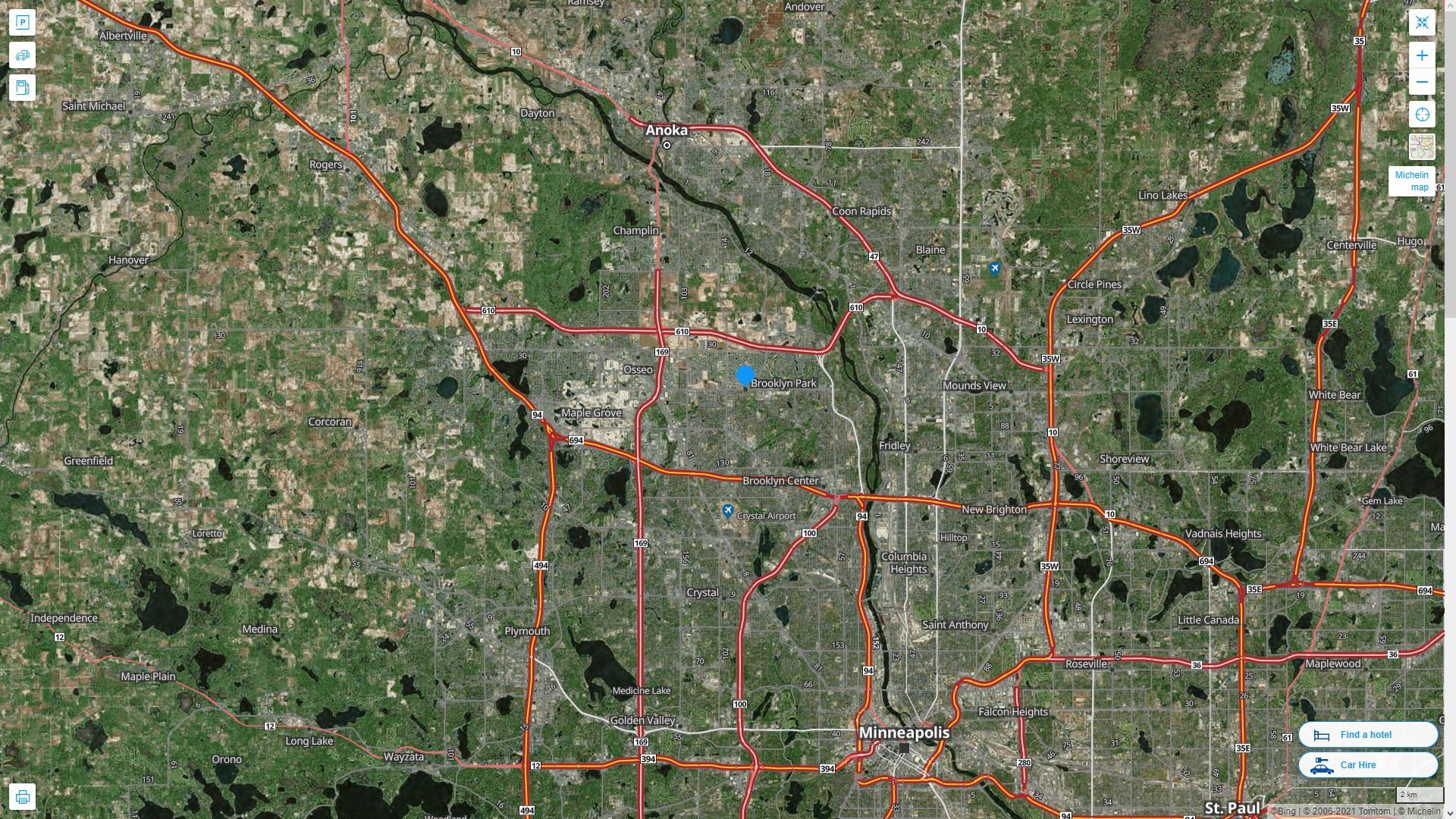 Brooklyn Park Minnesota Map - United States