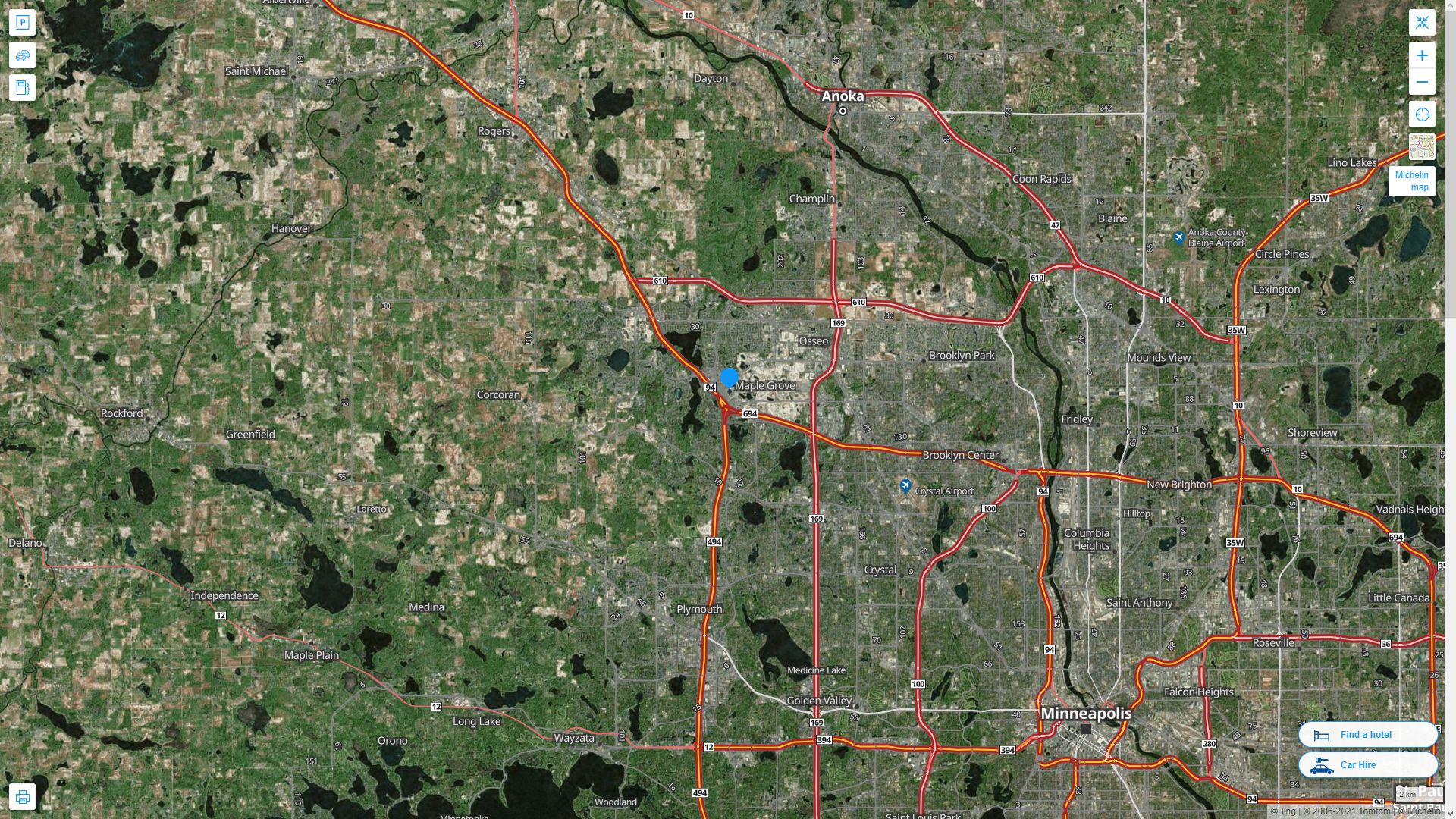 Maple Grove, Minnesota Map
