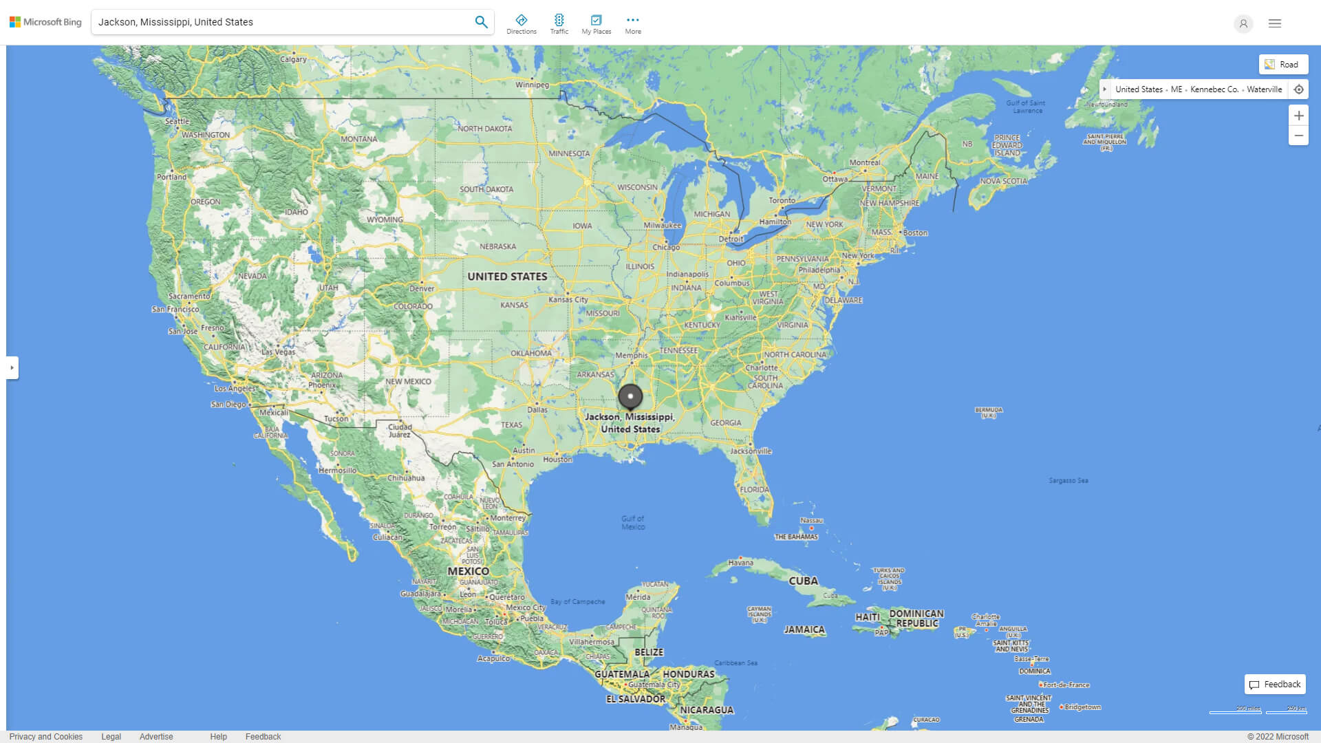 Jackson, Mississippi Map