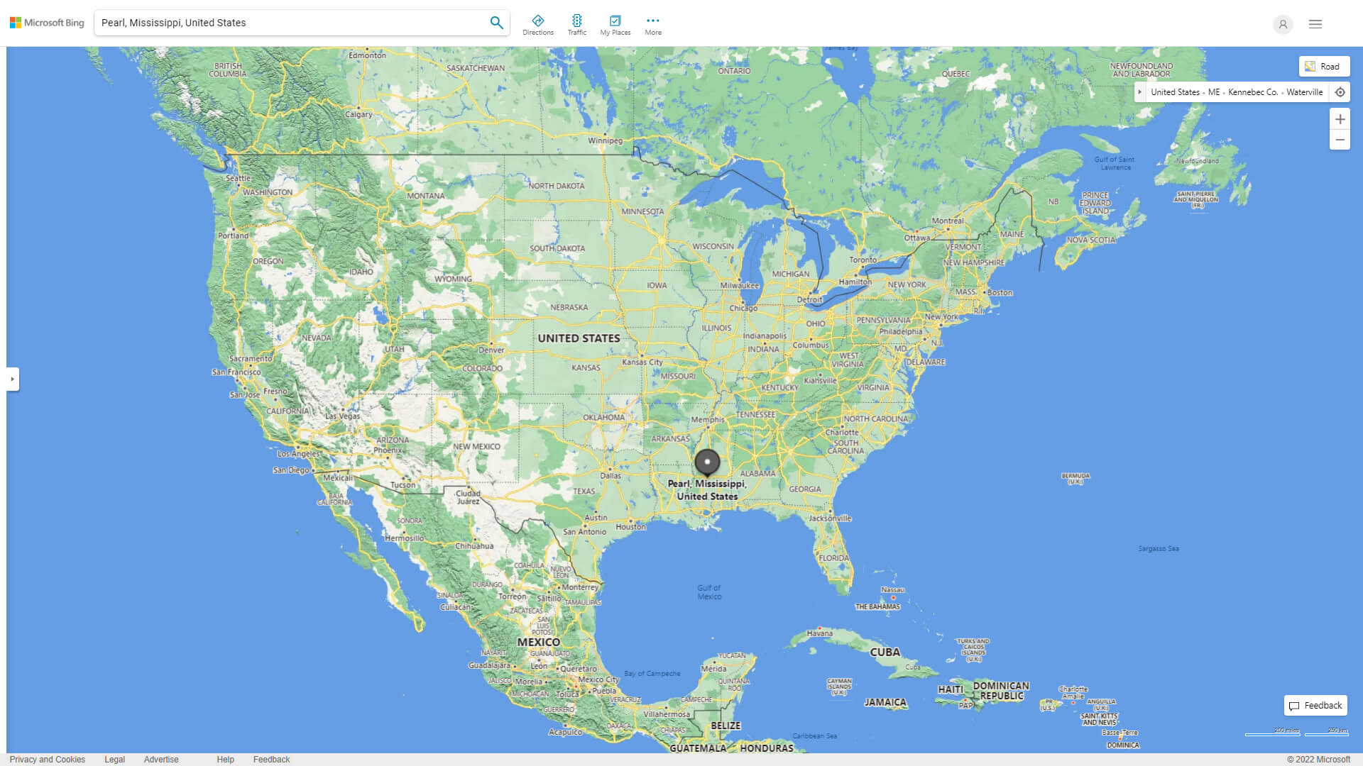 Pearl, Mississippi Map