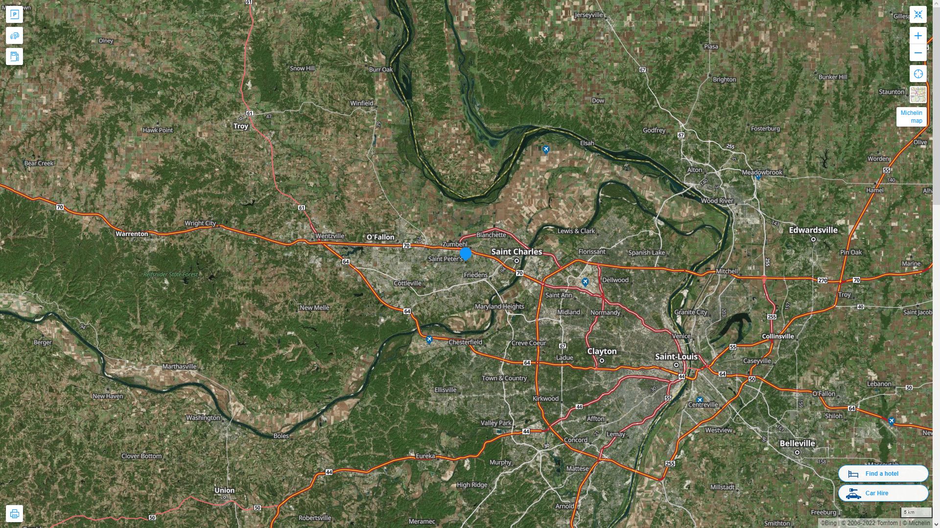 St. Peters, Missouri Map