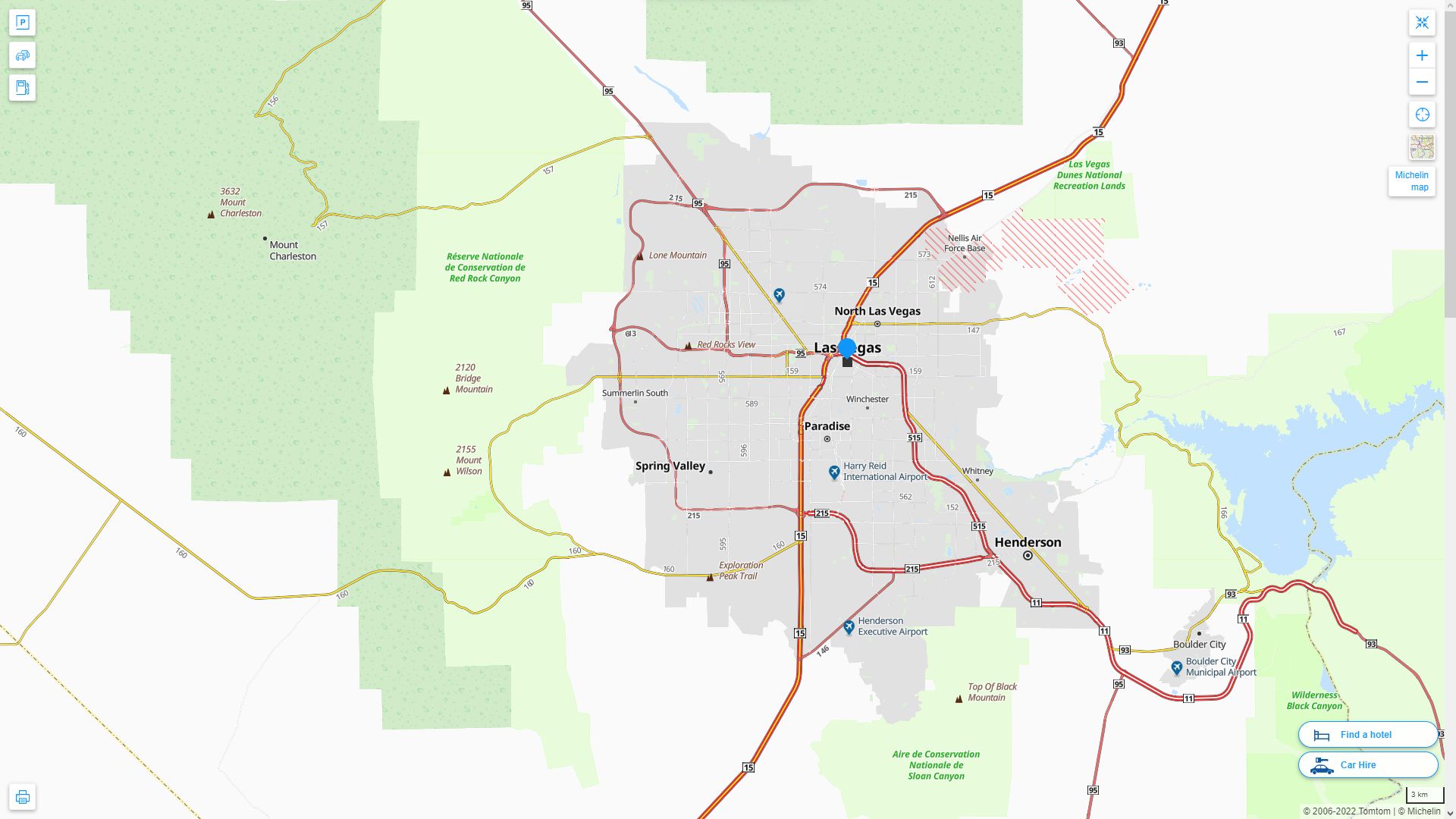 Las Vegas, Nevada Map