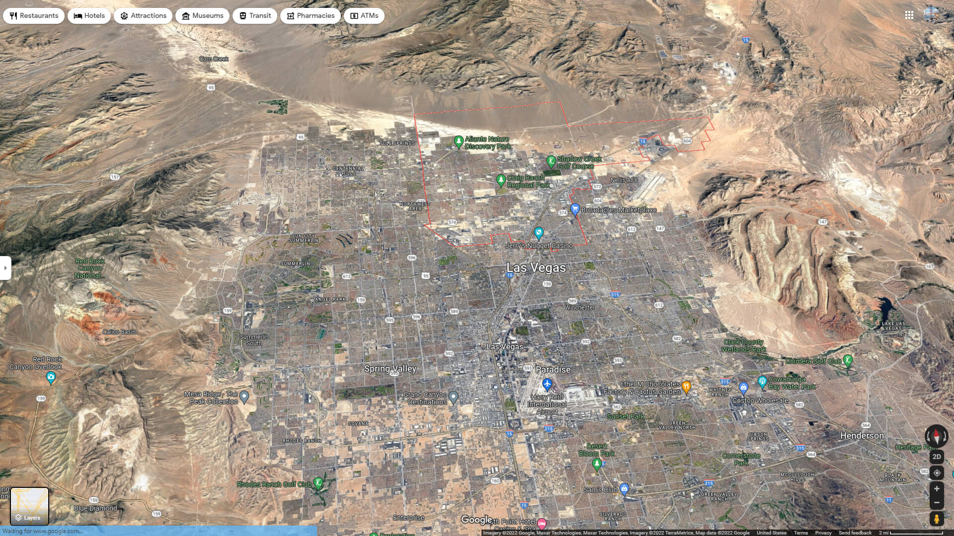 North Las Vegas, Nevada Map