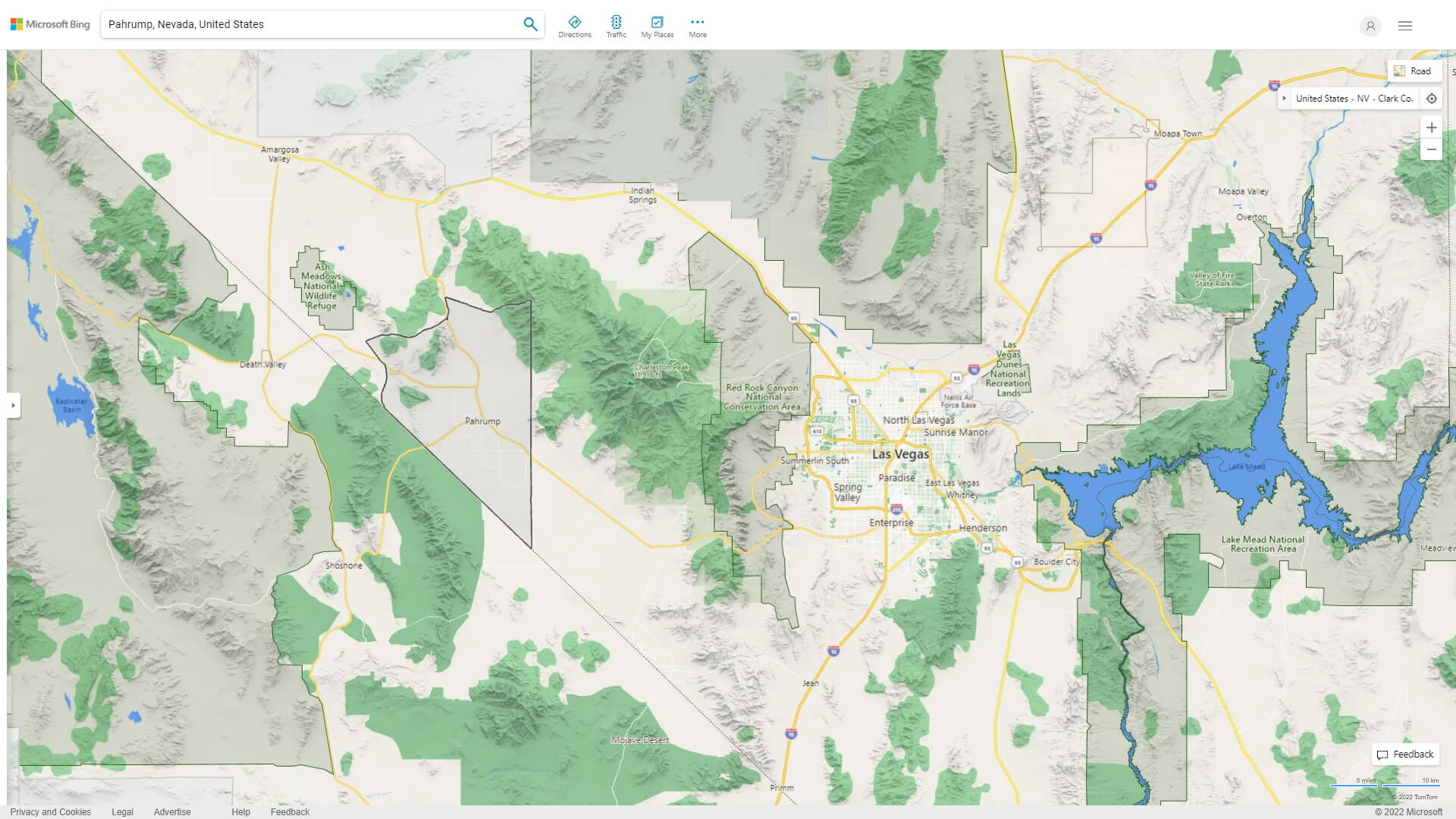 Pahrump, Nevada Map