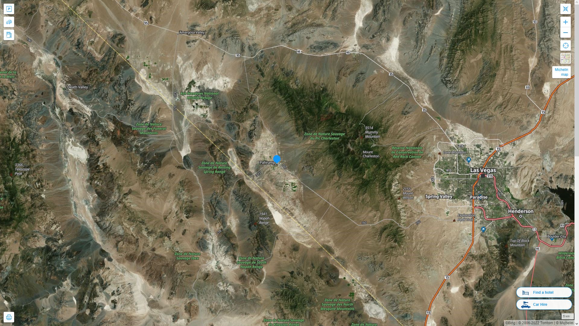Pahrump, Nevada Map