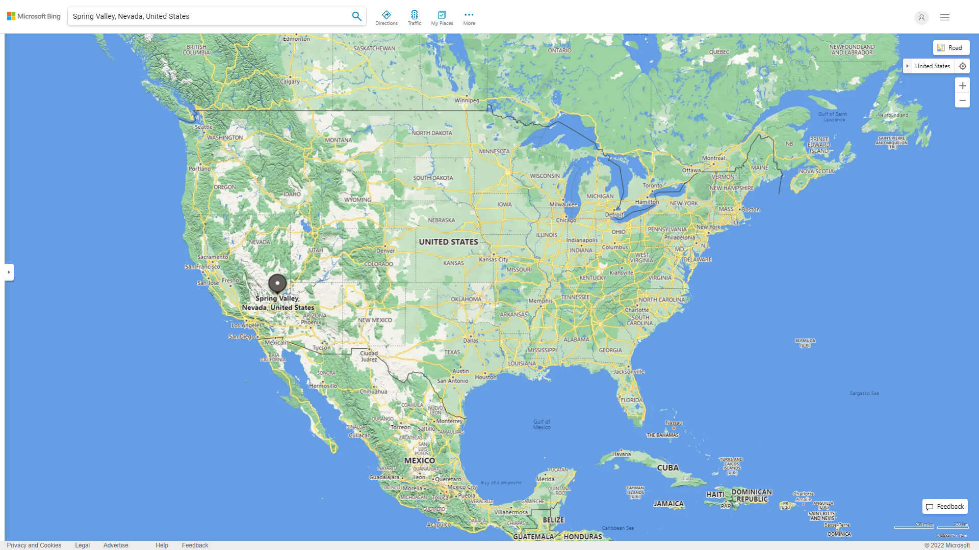 Spring Valley, Nevada Map