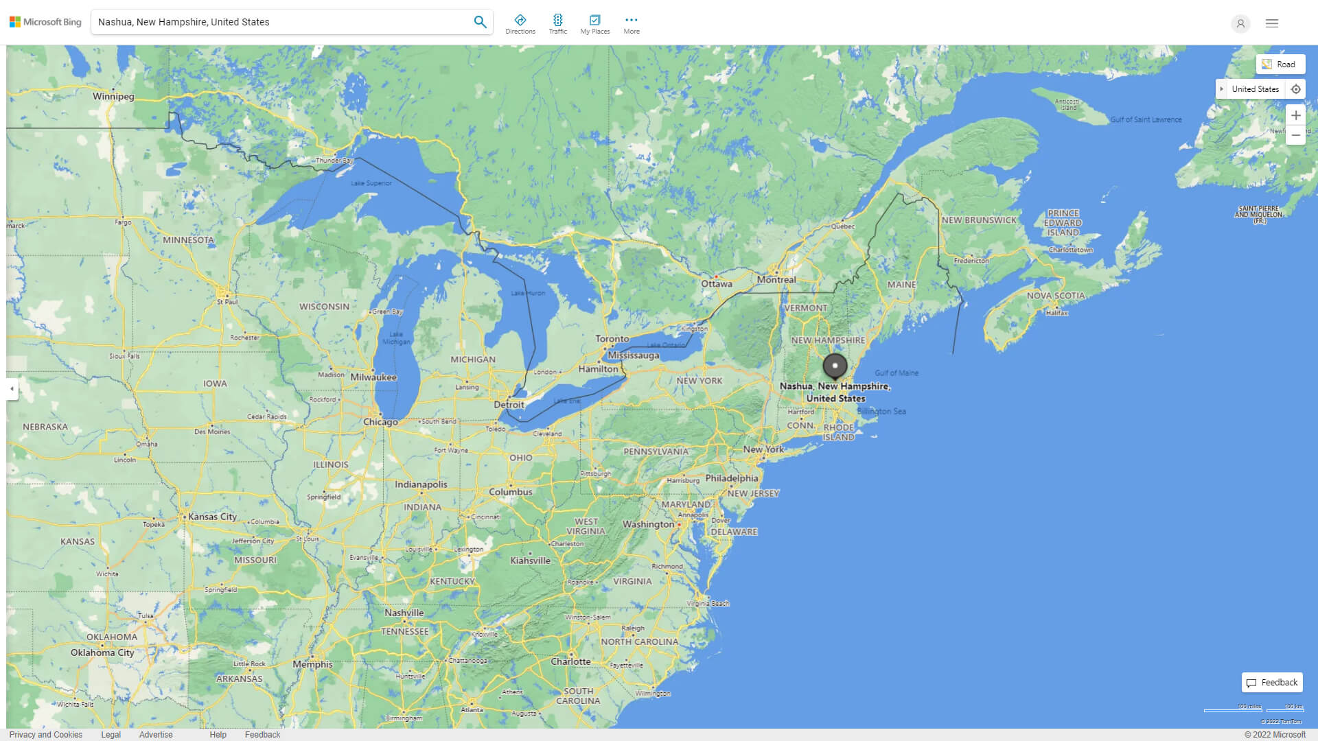 Nashua New Hampshire Map - United States