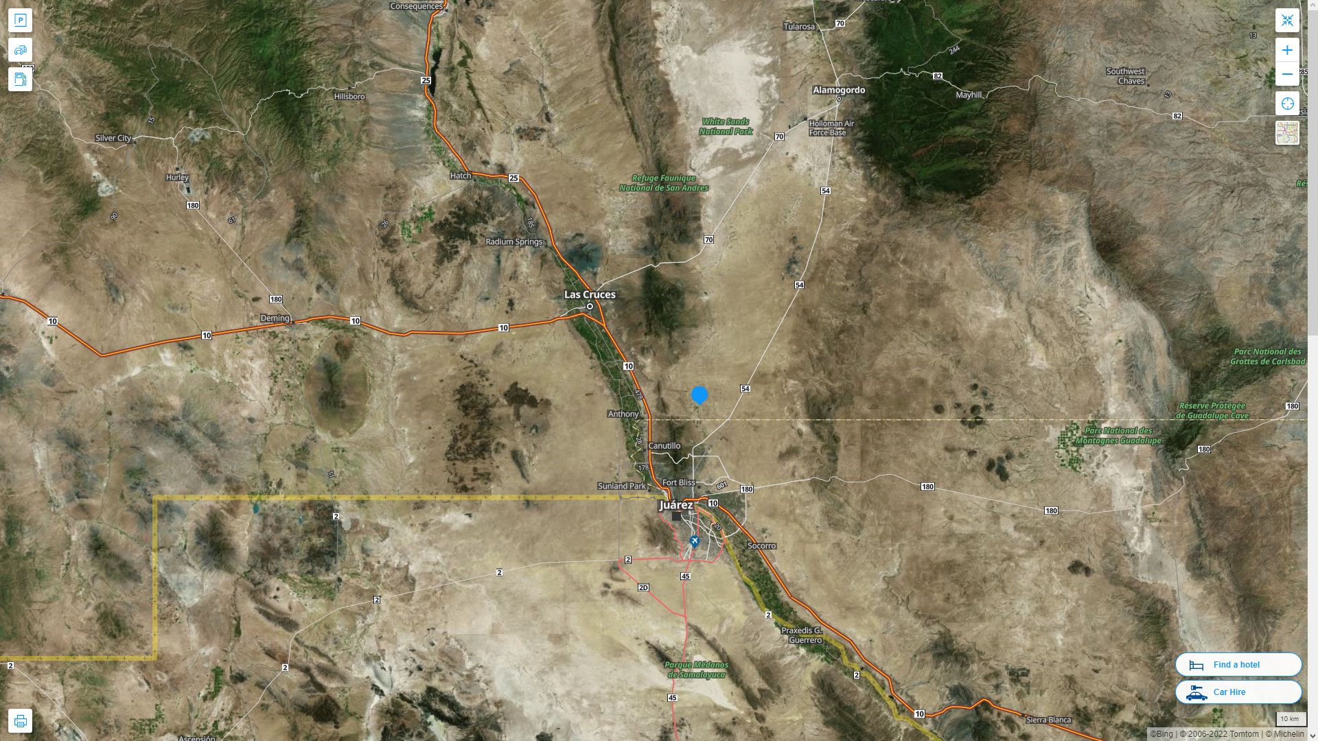 Chaparral, New Mexico Map