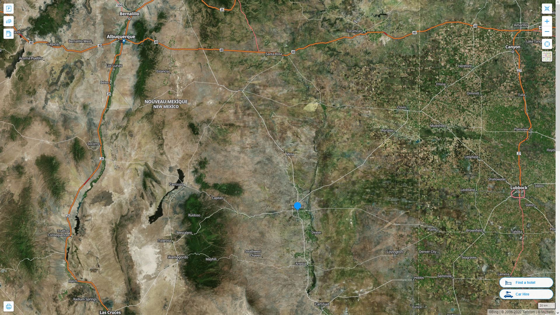 Roswell New Mexico Map - United States