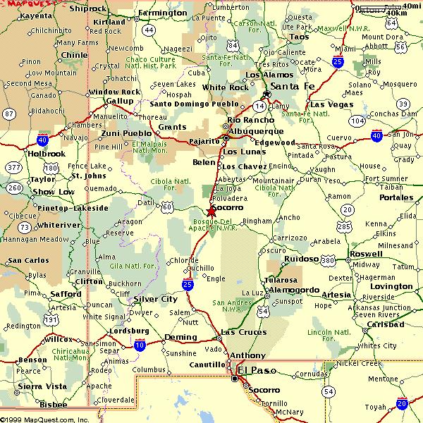 Route Map Of New Mexico
