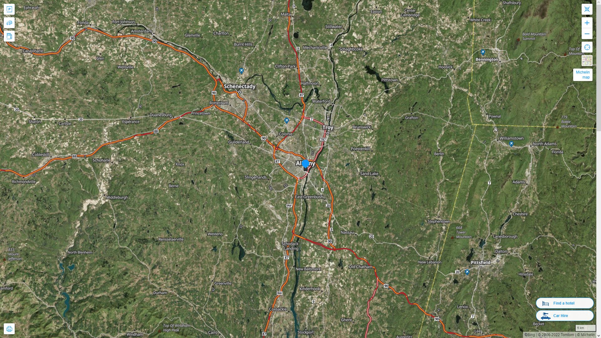 Albany, New York Map