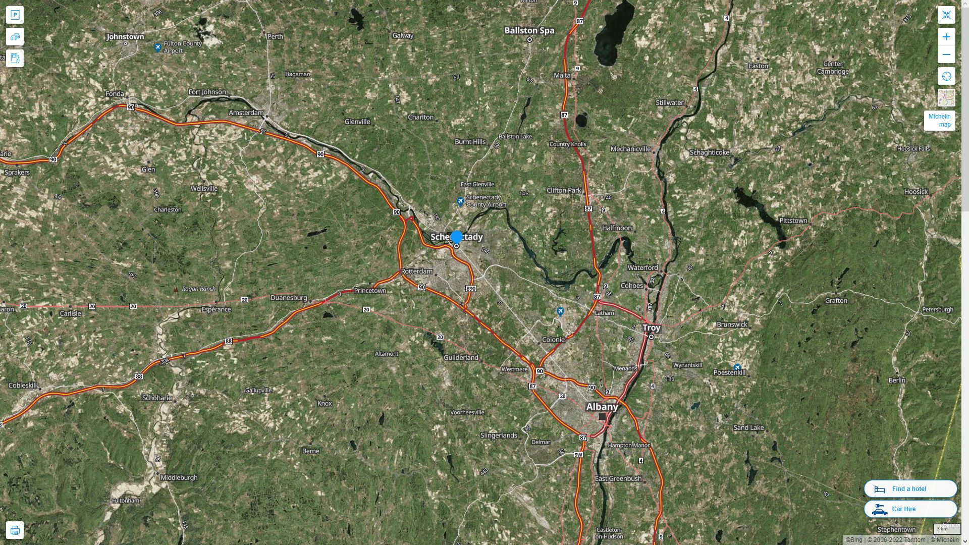 Schenectady, New York Map