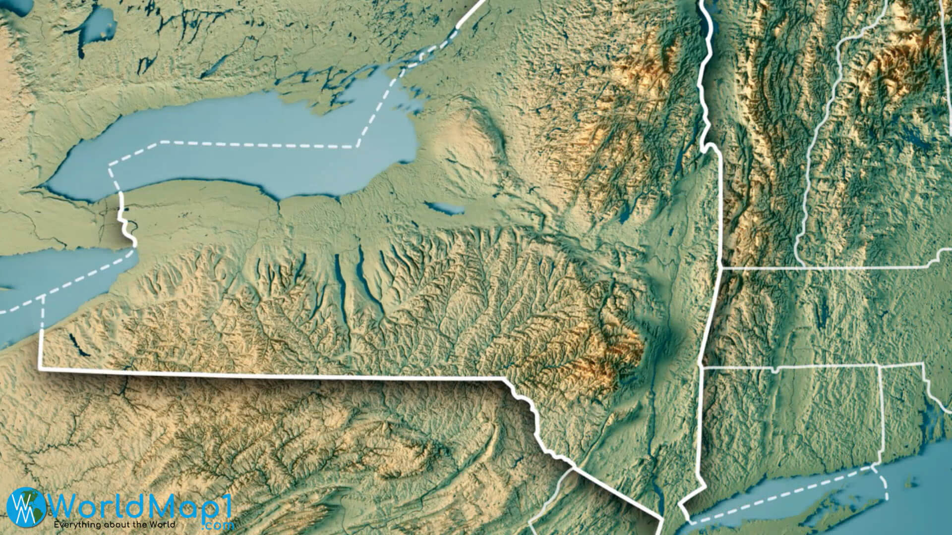 Where is Located New York in the US and Cities Map of New Yo