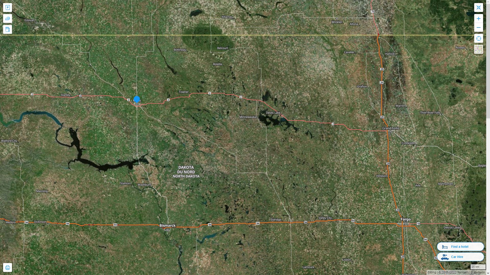 Minot AFB North Dakota Map - United States