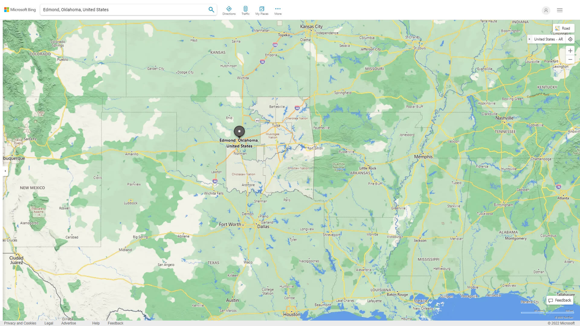 Edmond, Oklahoma Map