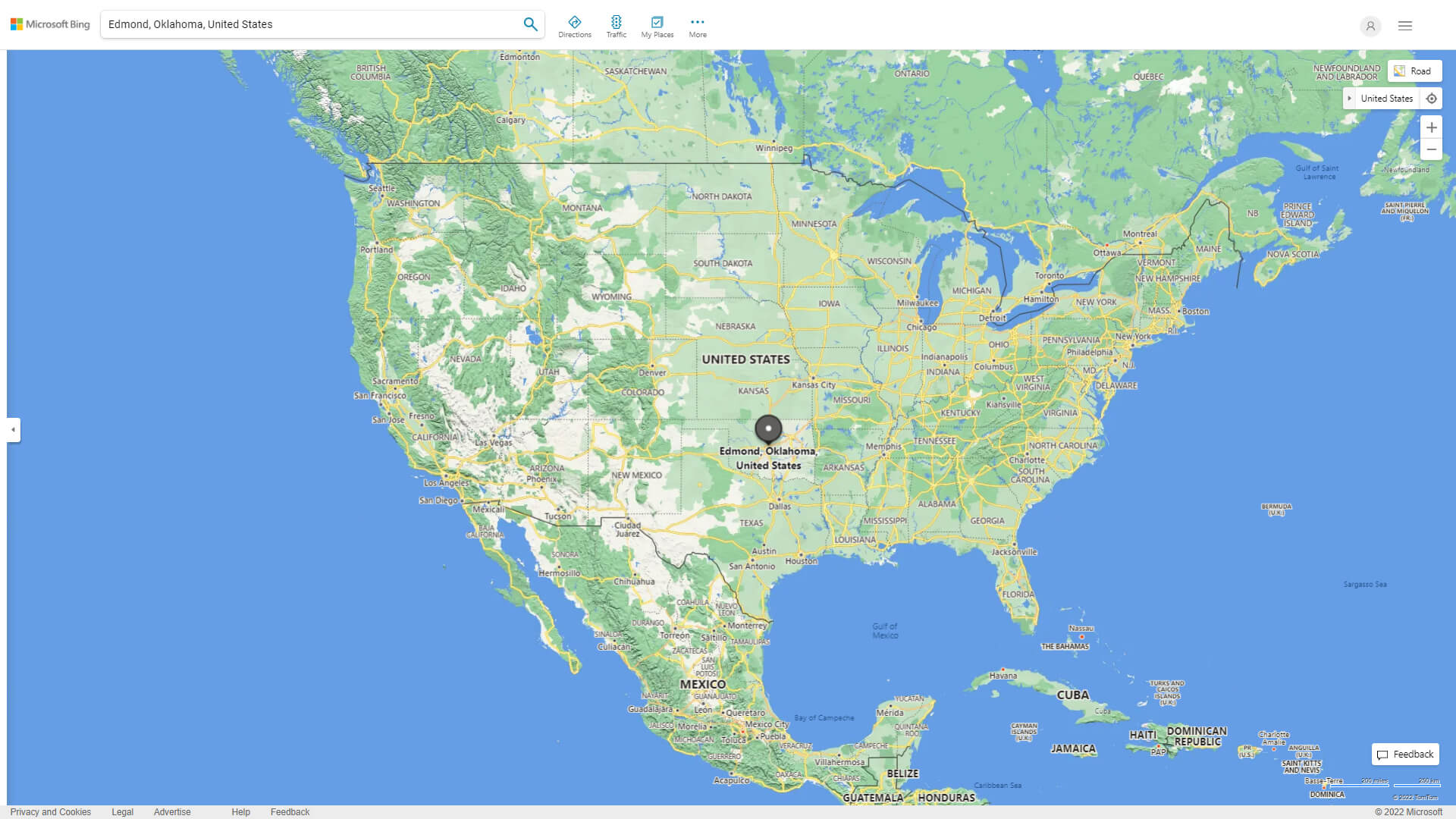 Edmond, Oklahoma Map