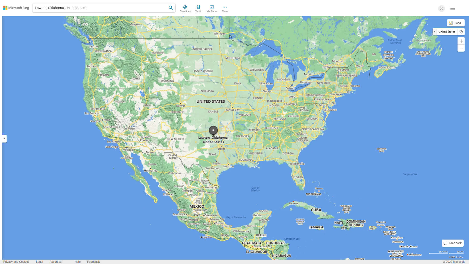 Lawton Oklahoma Map - United States