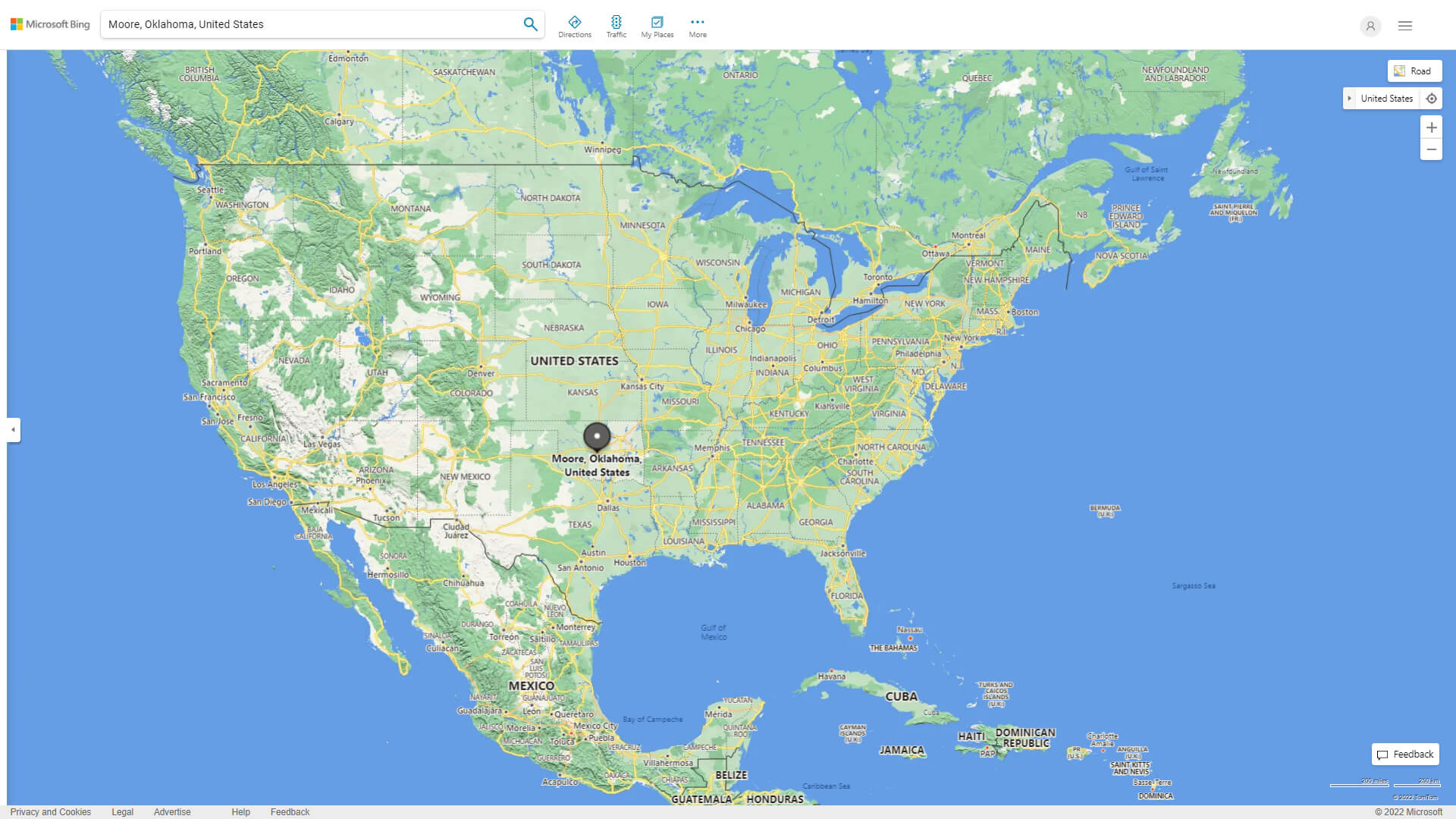 Moore Oklahoma Map - United States