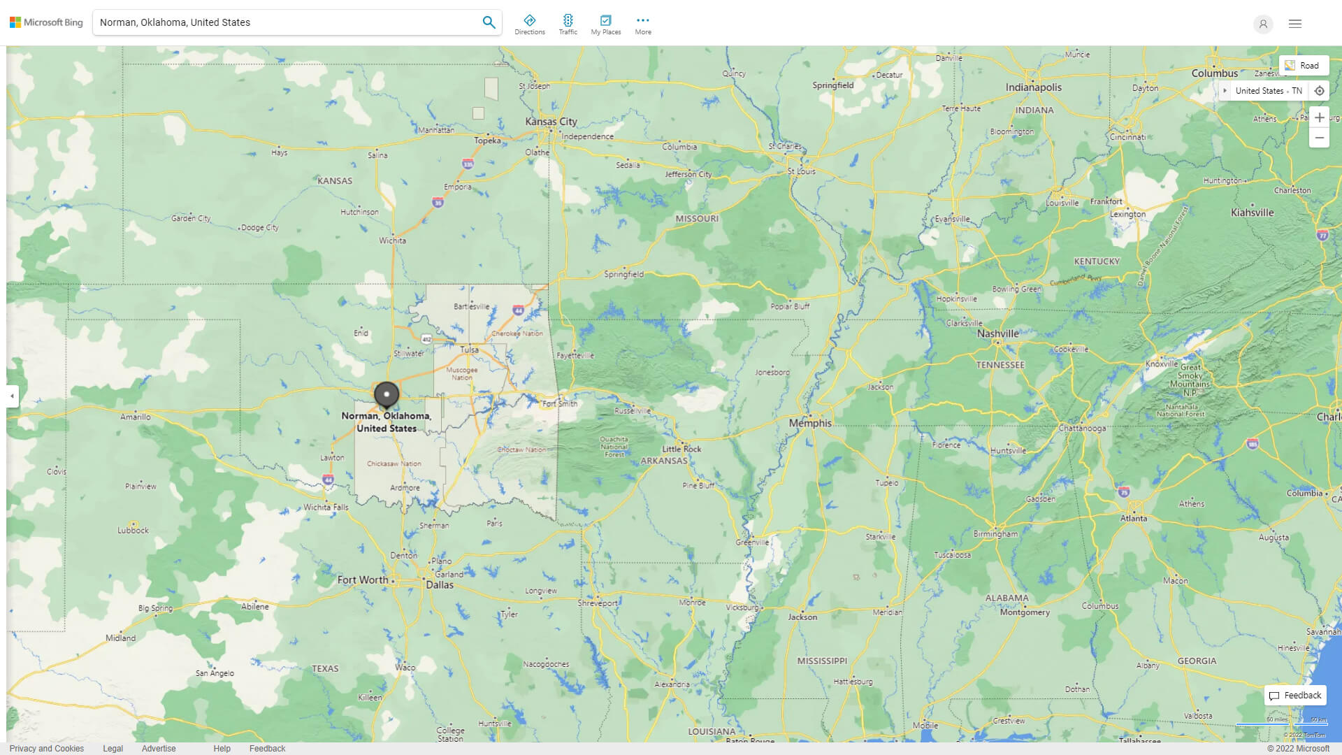 Norman, Oklahoma Map