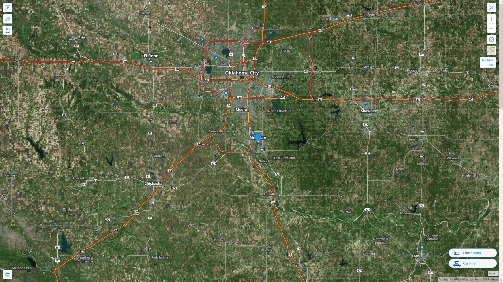 Norman, Oklahoma Map