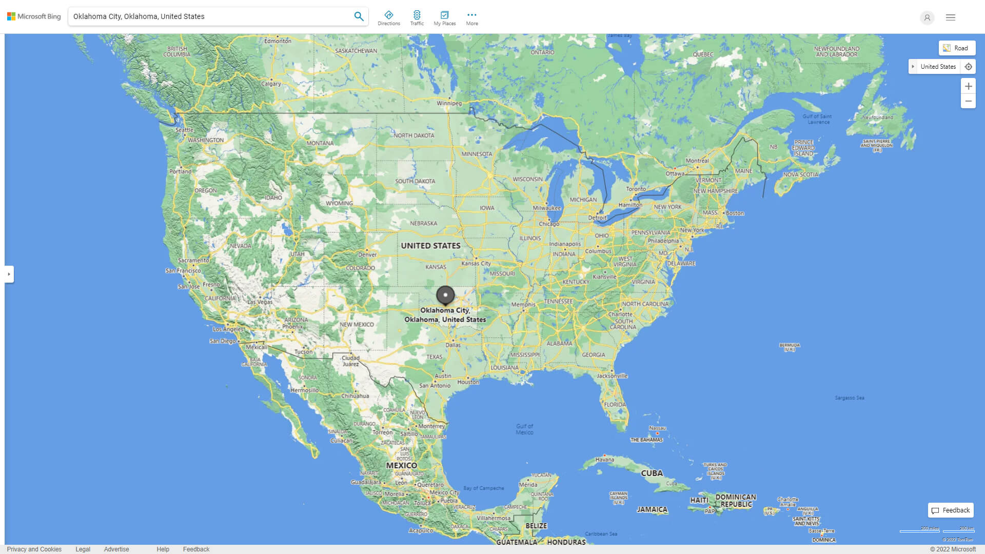 Oklahoma City, Oklahoma Map