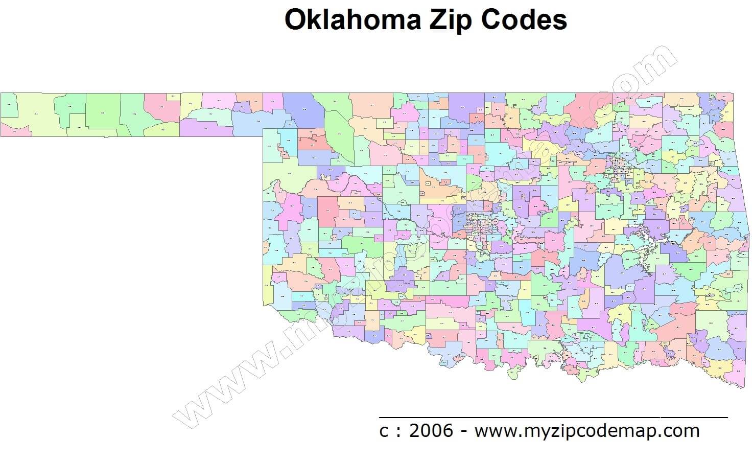 Oklahoma Map Oklahoma Map