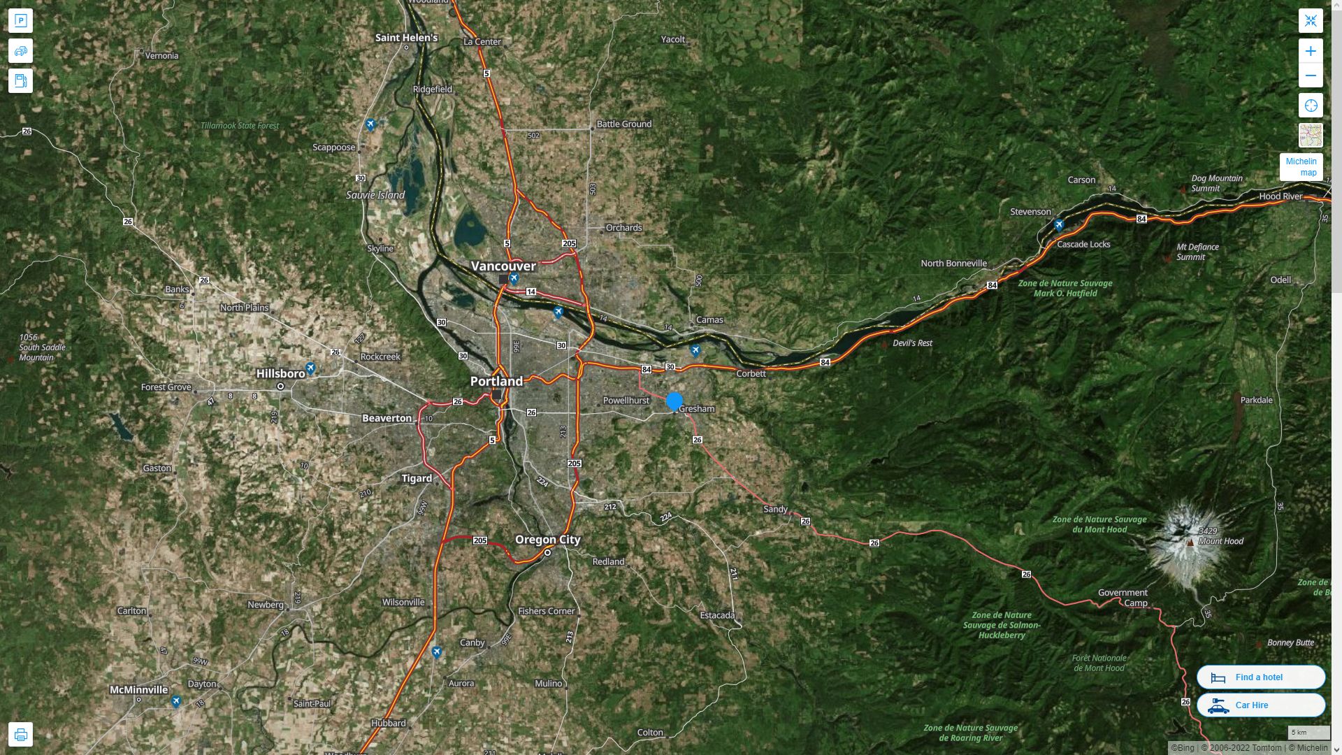 Gresham, Oregon Map