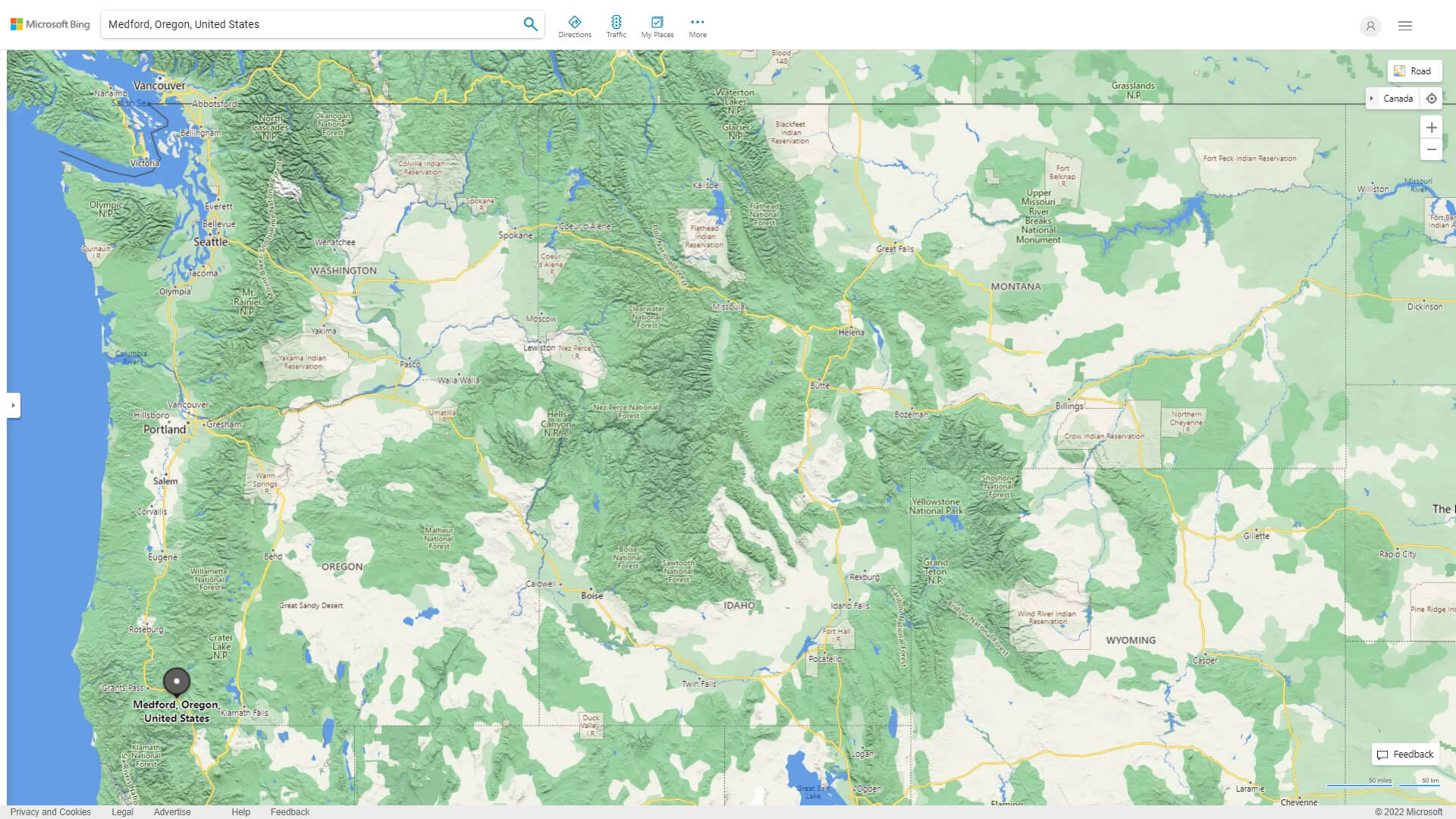Medford Oregon Map - United States