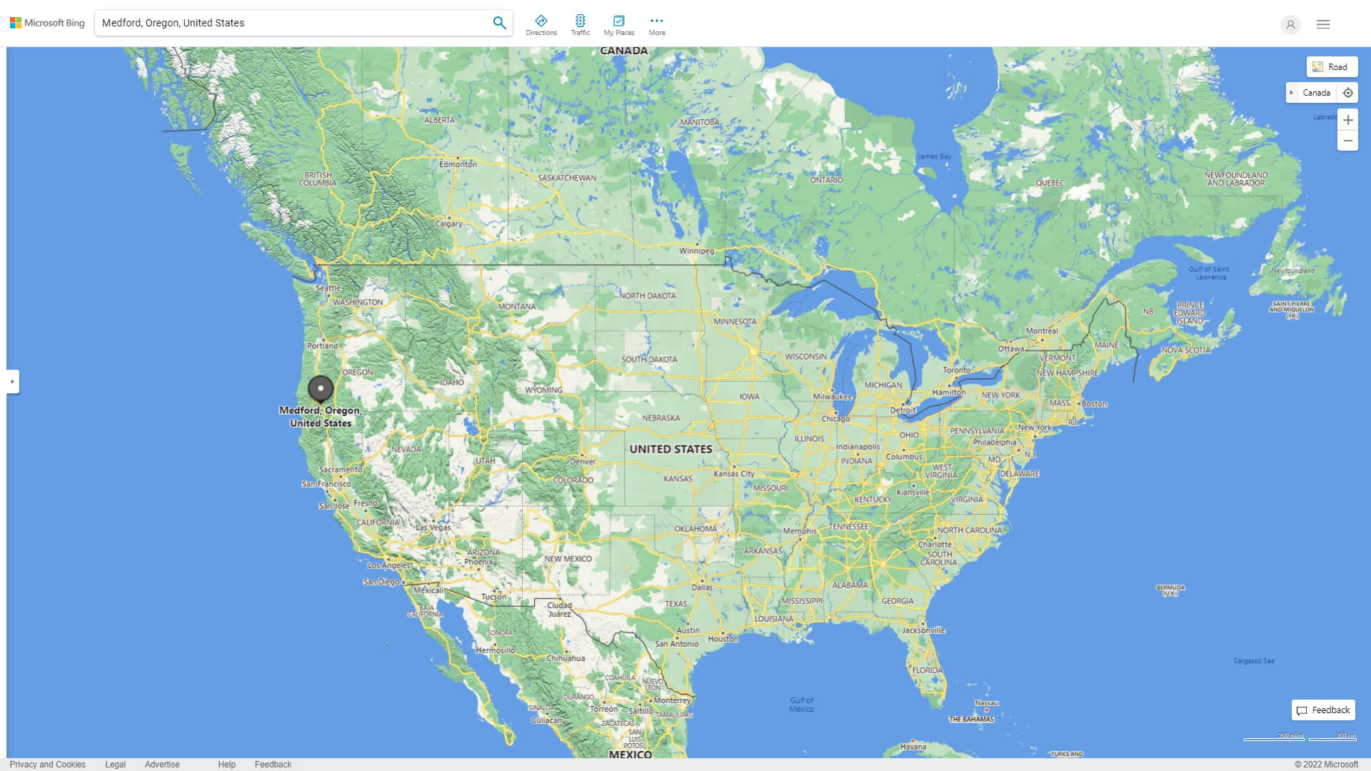 Medford Oregon Map - United States