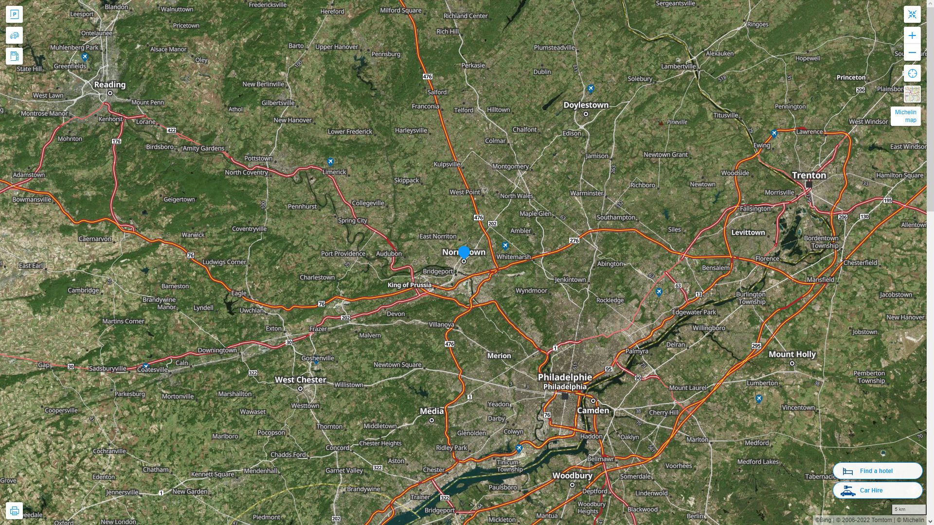 Norristown, Pennsylvania Map