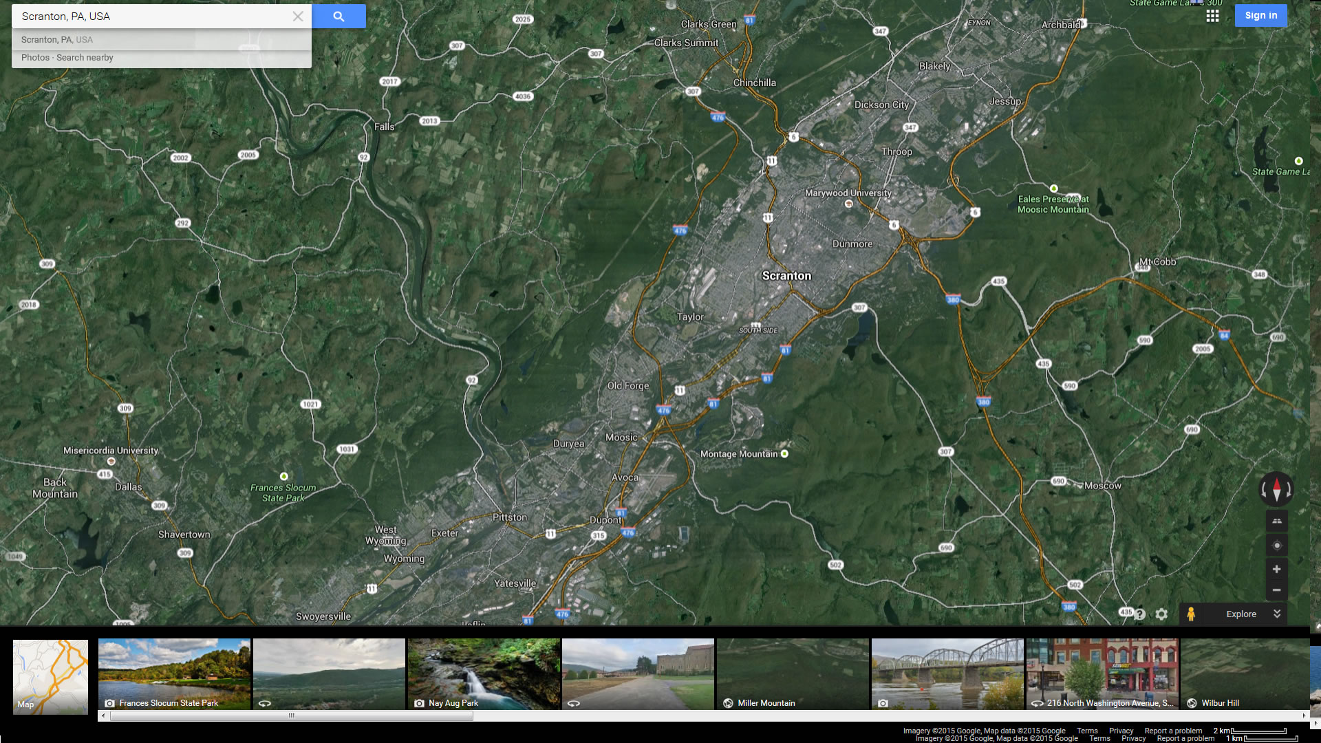 Scranton, Pennsylvania Map Scranton, Pennsylvania Map