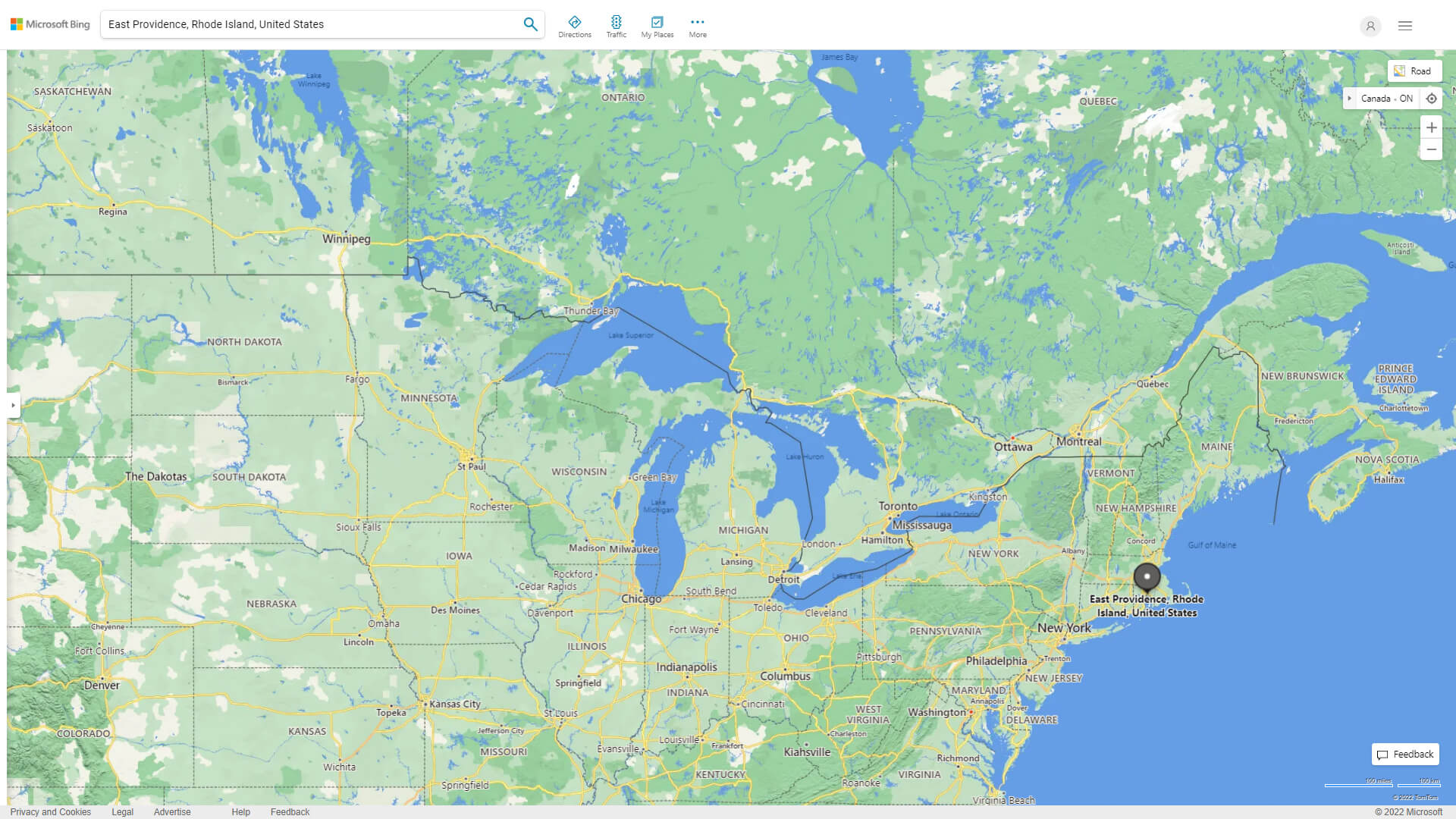 East Providence, Rhode Island Map