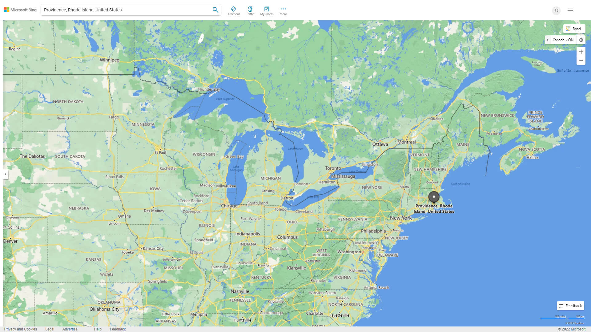 Providence, Rhode Island Map