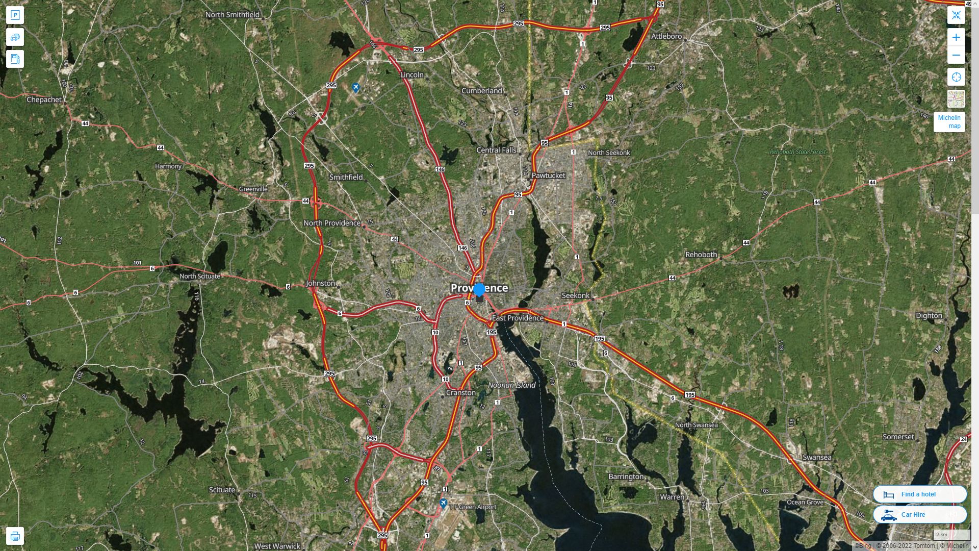 Providence, Rhode Island Map