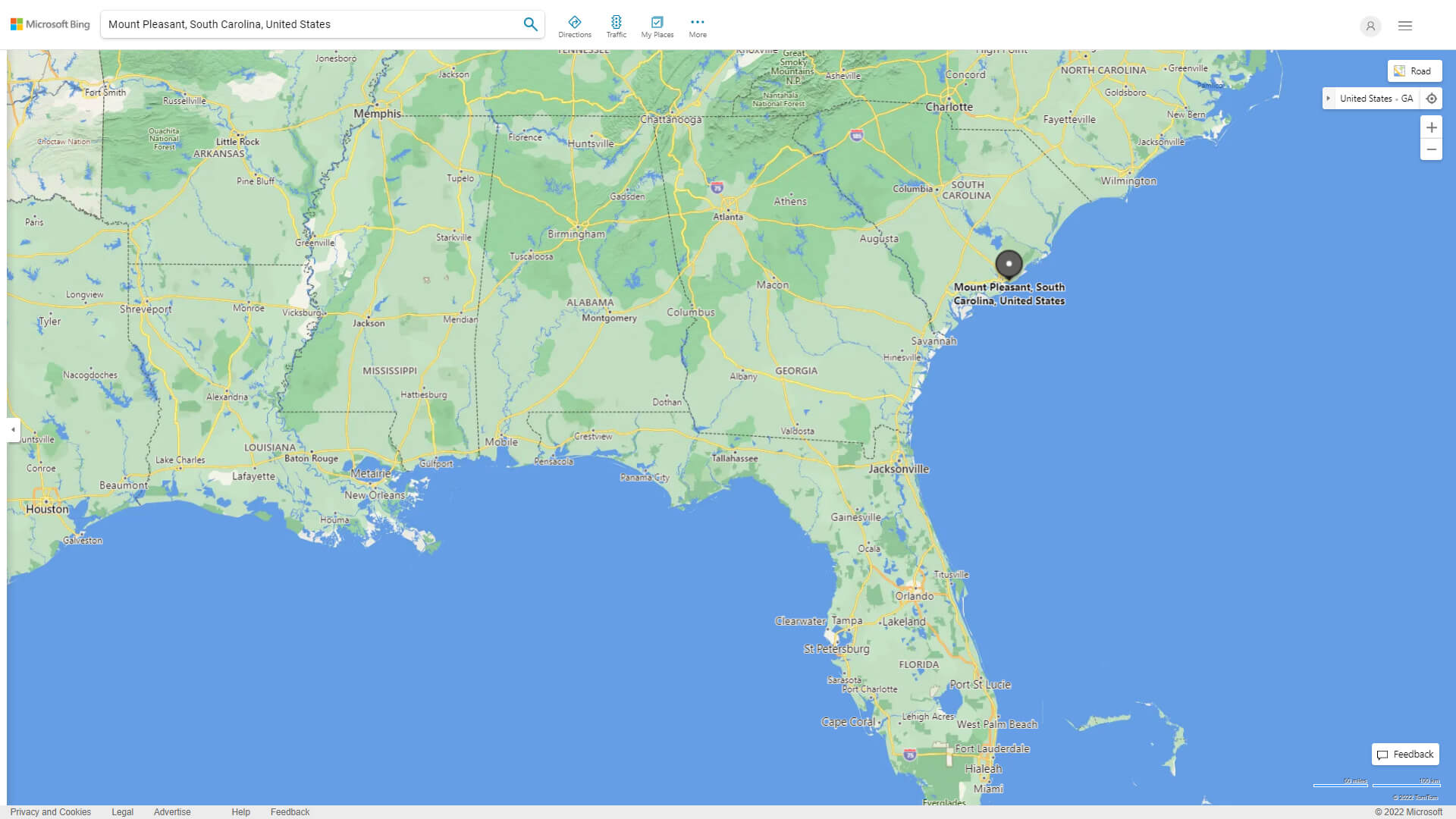 Mount Pleasant, South Carolina Map