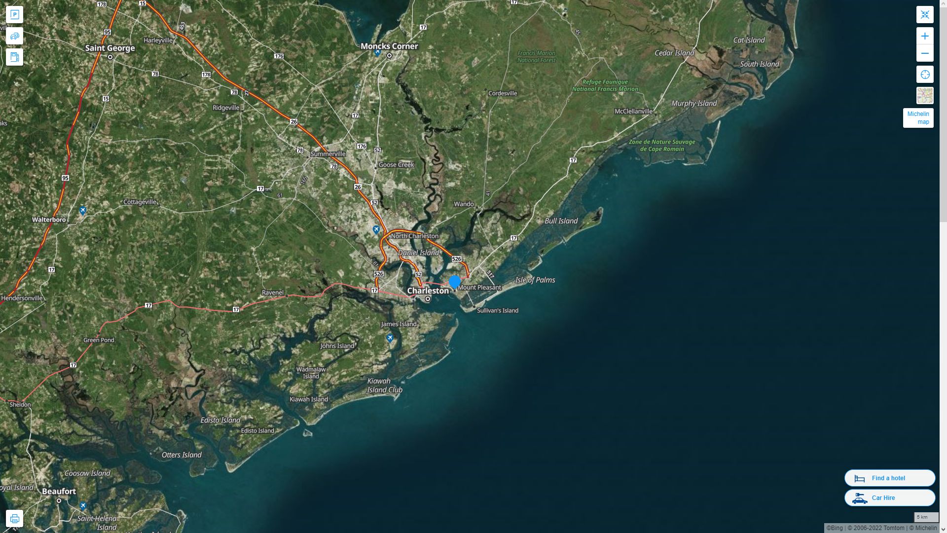 Mount Pleasant, South Carolina Map