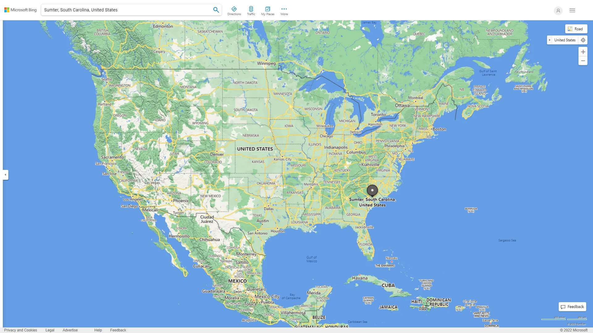 Sumter, South Carolina Map