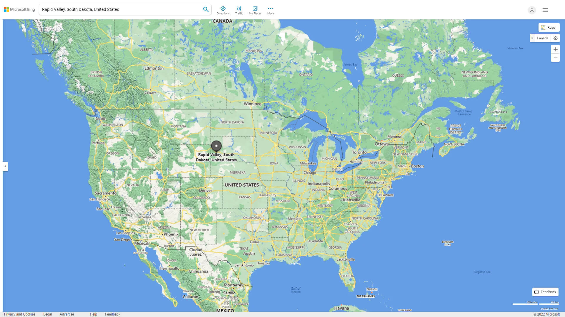 Rapid Valley, South Dakota Map