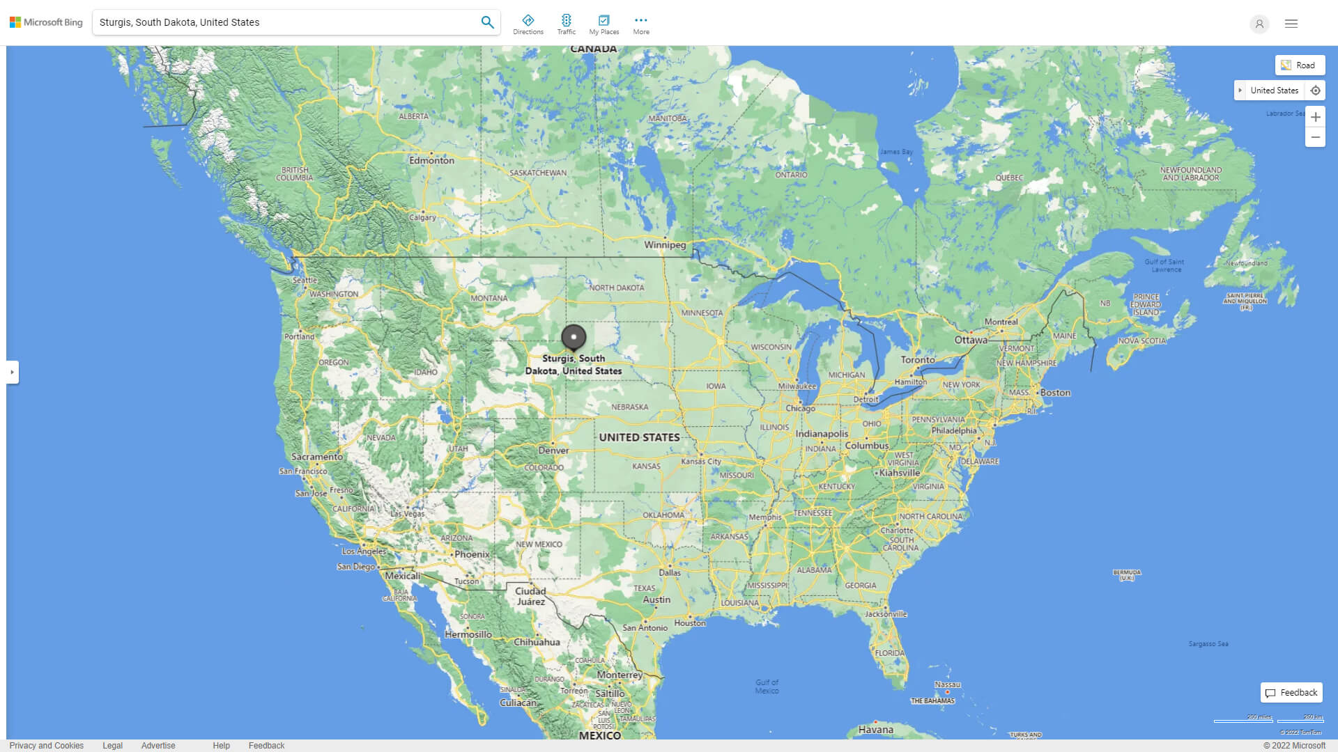 Sturgis South Dakota Map - United States