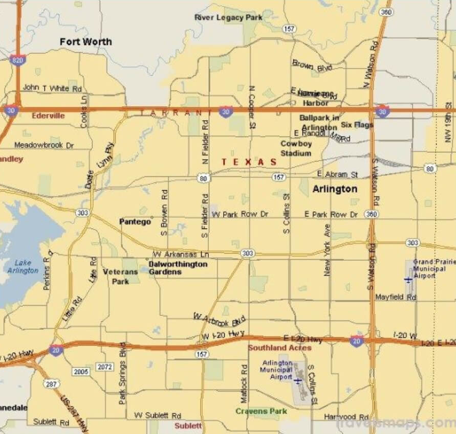 Arlington, Texas Map