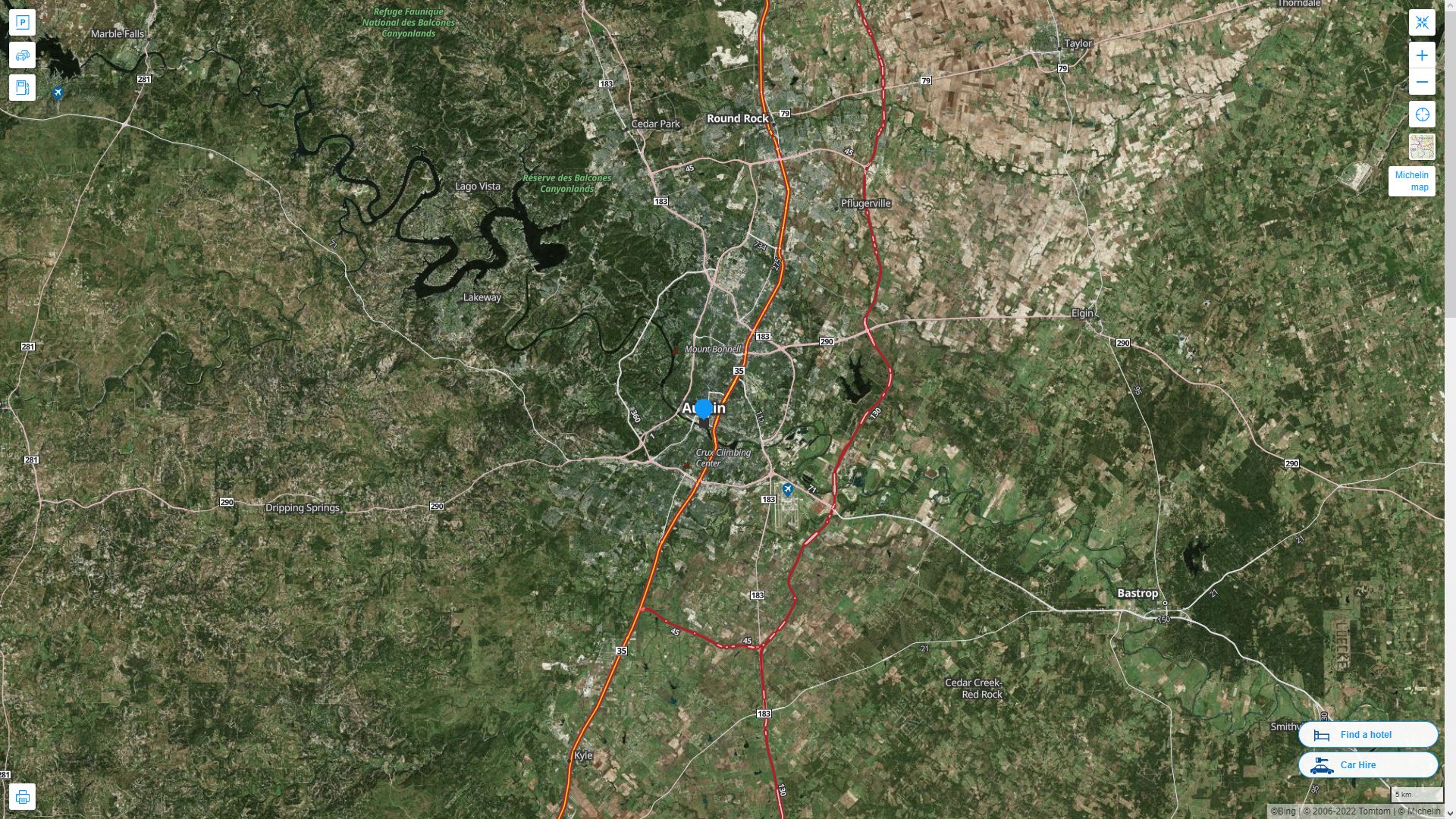 Austin, Texas Map