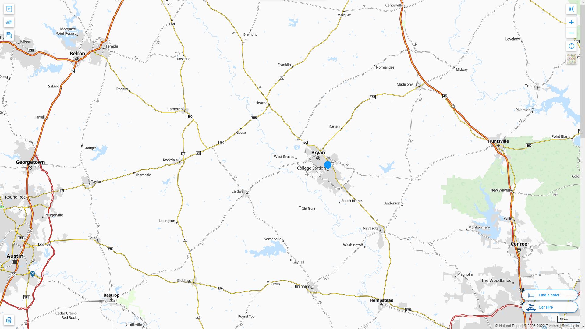 College Station, Texas Map